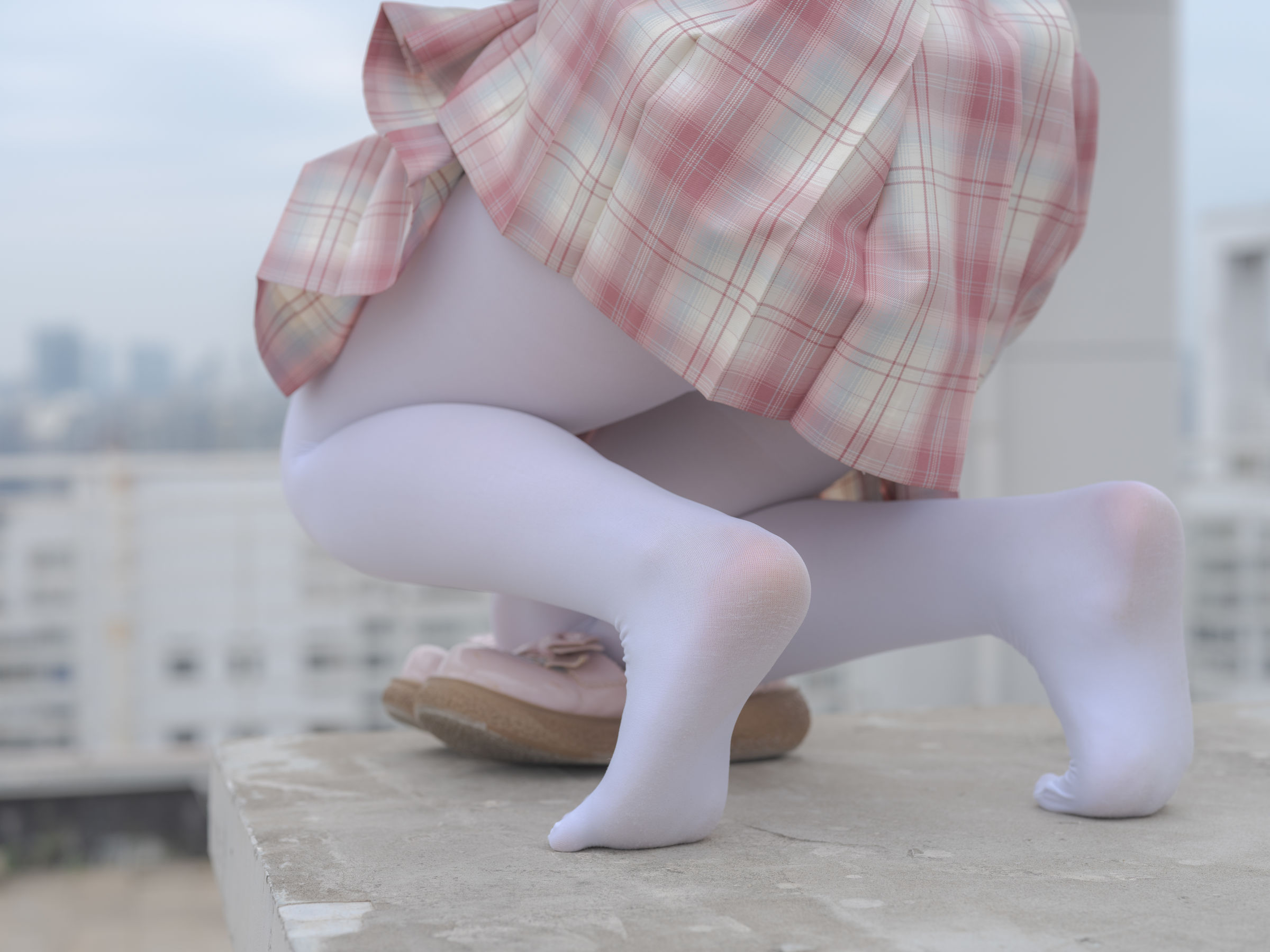 森萝财团写真 - 小圆 试拍 JKJK格子裙 80D/(64P)--美图316